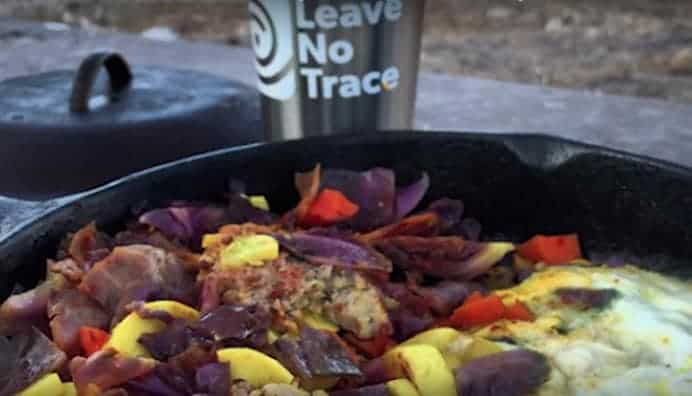 Paleo Camp Cooking Recipe for Seared Pork, Sweet Potatoes and Zucchini ...